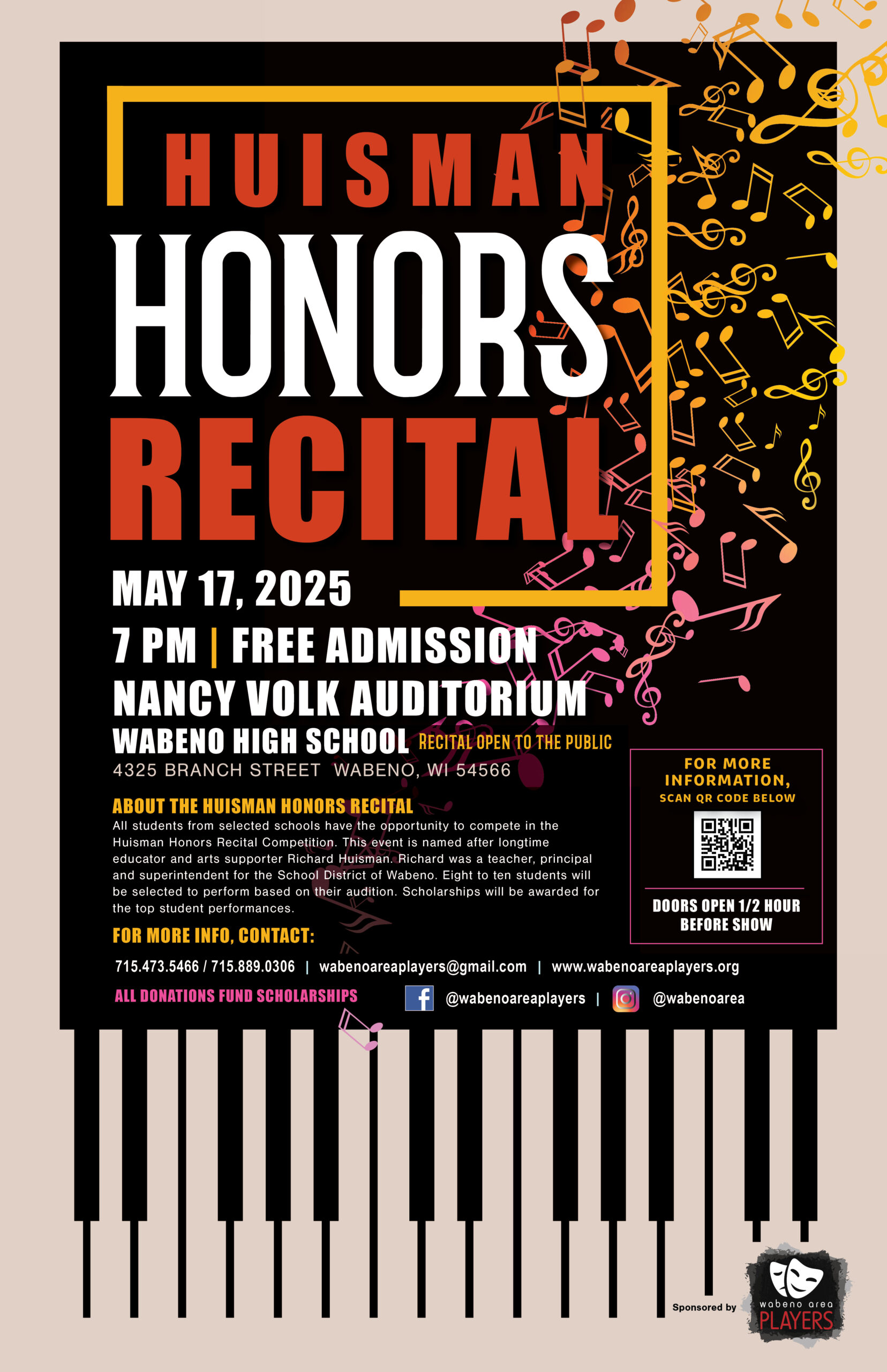 Huisman Honors Application 2025 – Wabeno Area Players